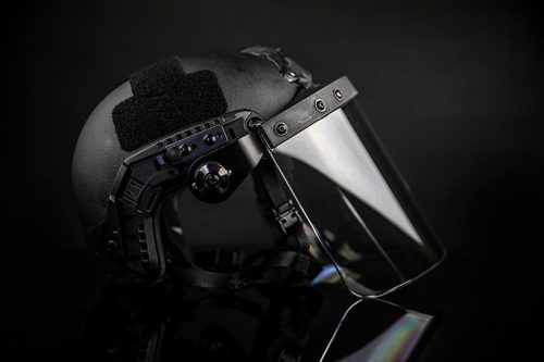 Riot Helmet Visor- ARC Rail Mount Compatible with Rubberized Seal ...