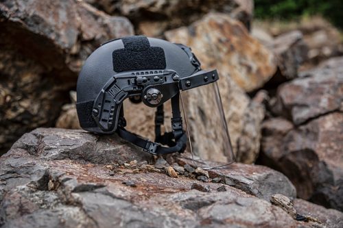 Riot Helmet Visor- ARC Rail Mount Compatible with Rubberized Seal ...