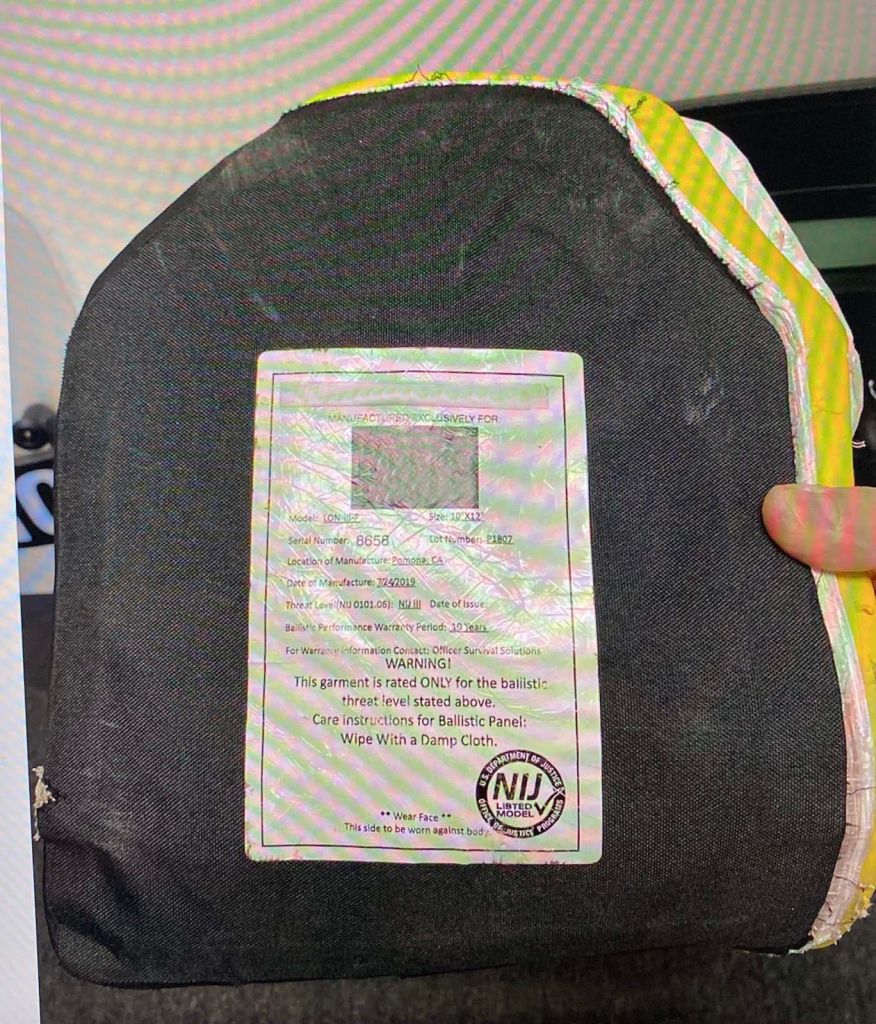 6" x 6" Pure Polyethylene (PE) Armor- NIJ Certified Level III Rifle ...